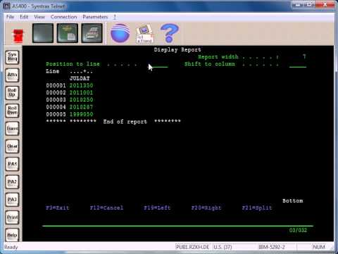 AS400 Query Tutorial - Julian Date - YouTube