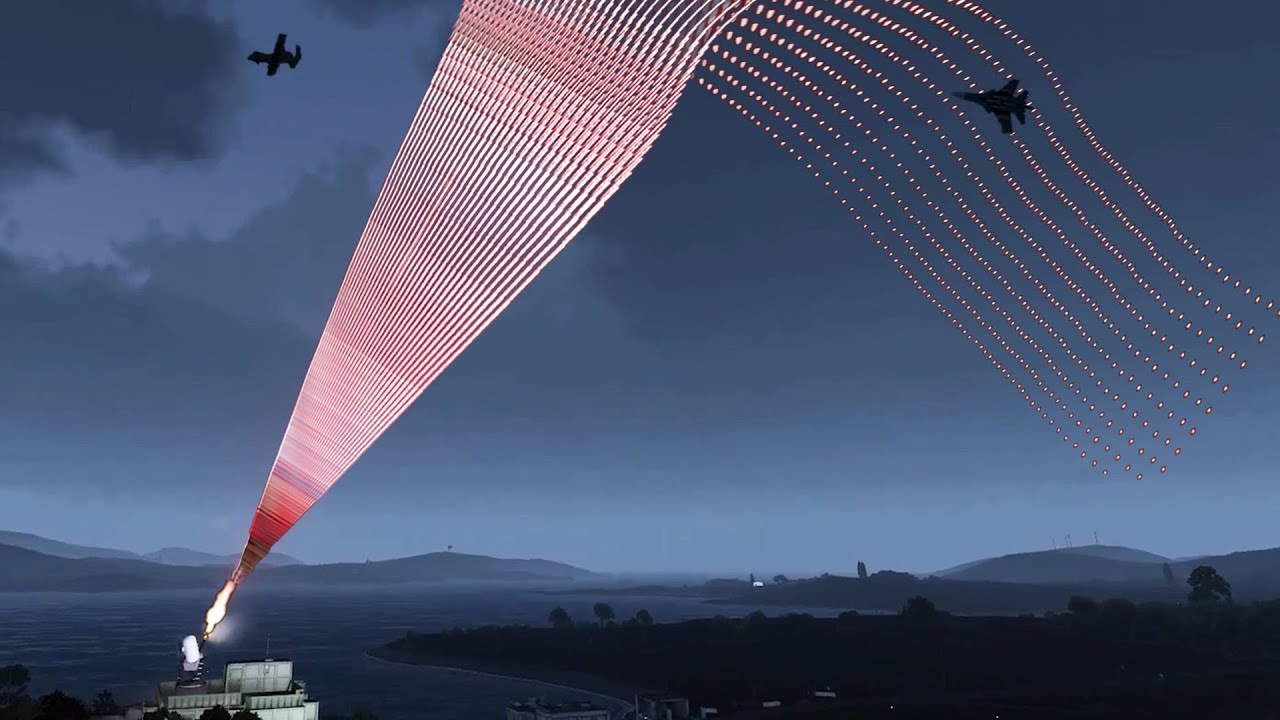 ArmA 3 - U.S. C-Ram Shot Down Jets - Phalanx Ciws - C-RAM Simulation - YouTube