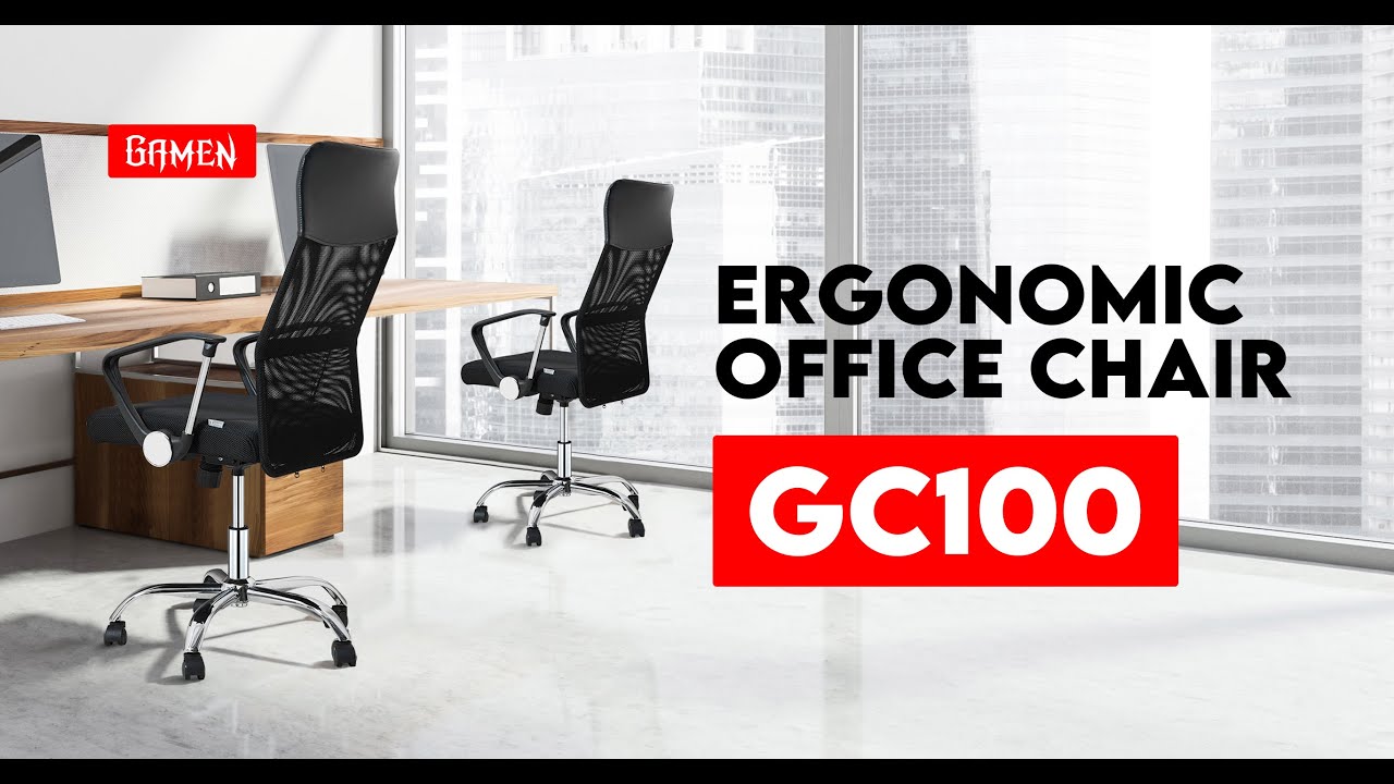 Kursi Ergonomis Super Nyaman - GAMEN GC100 - YouTube
