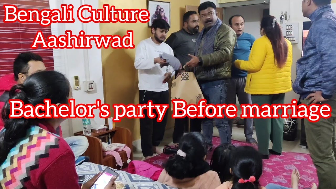 Bachelor's party before marriage/देवारको बेहअगि आशीर्वाद र खाना फेमिली ...