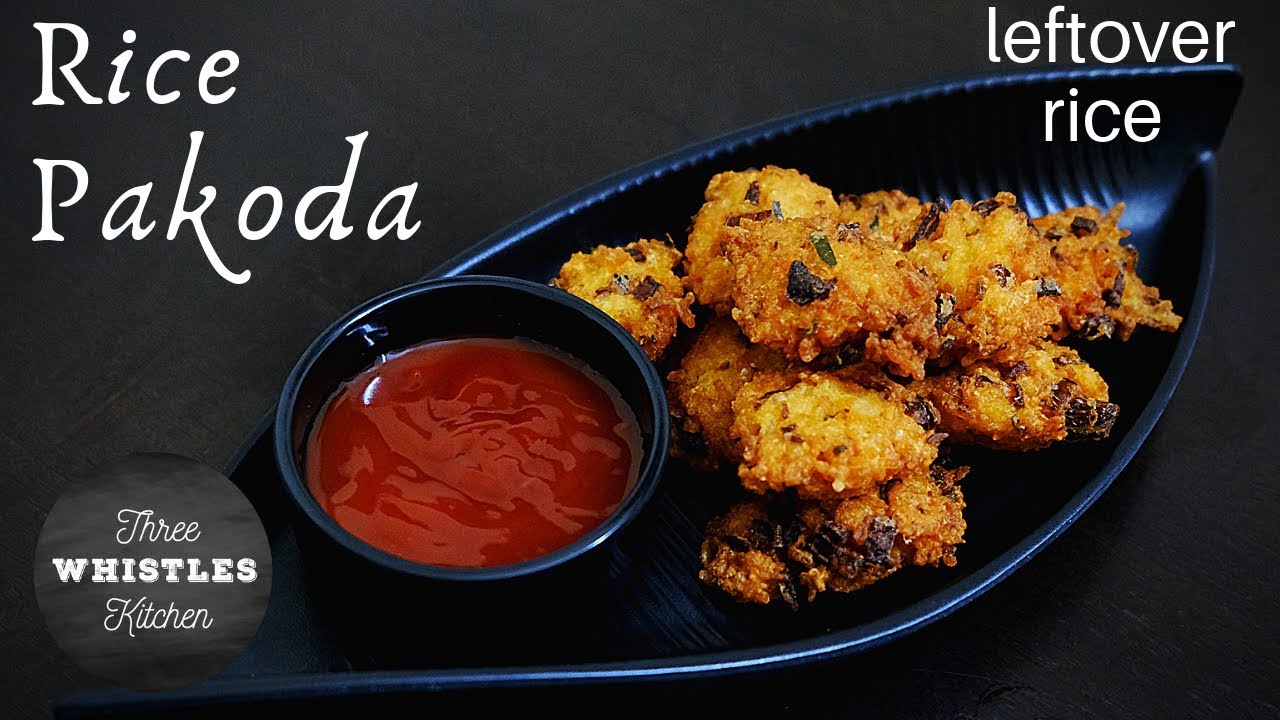 Leftover Rice Pakoda Recipe | மிச்சமான சாதத்தில் சூடான பக்கோடா | बचे ...