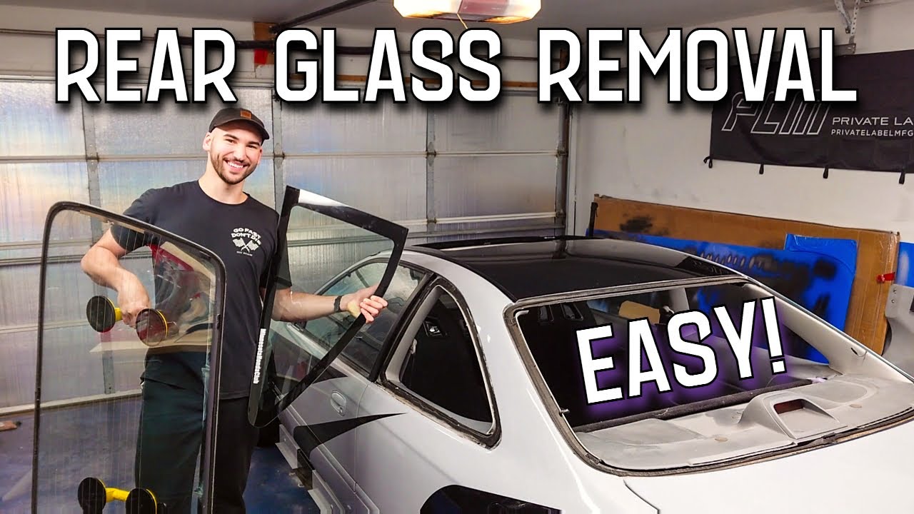 96-00 Civic Rear Glass Removal DIY - YouTube