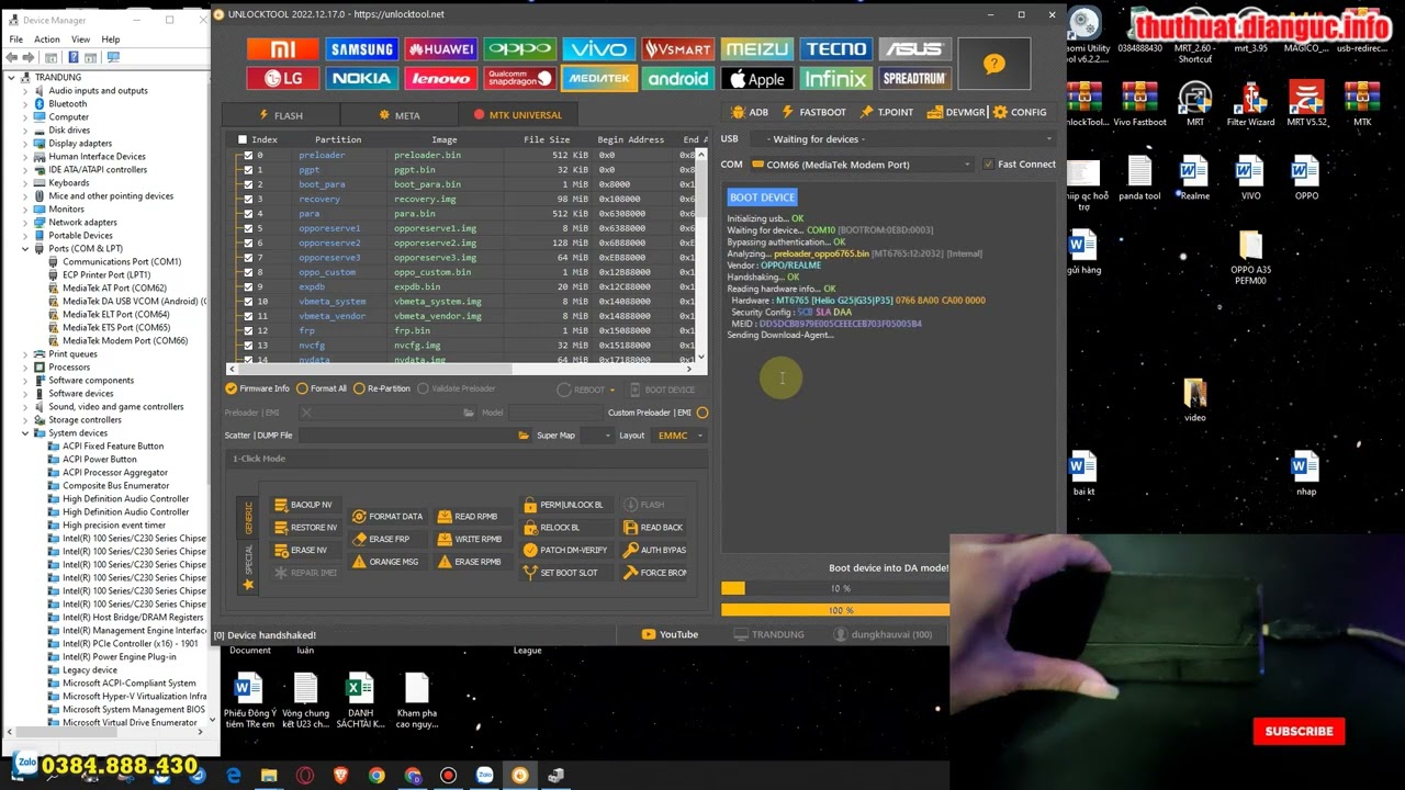 Hướng dẫn Unlock Bootloader Relock Bootloader OPPO A35 PEFM00 - YouTube