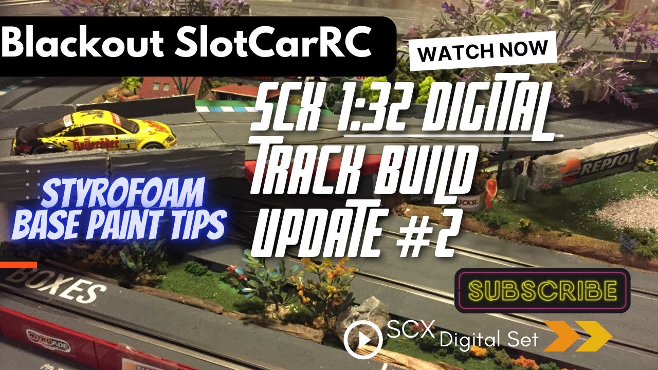 SCX Track Update #2- Adding our base coat and sealant to styrofoam ...