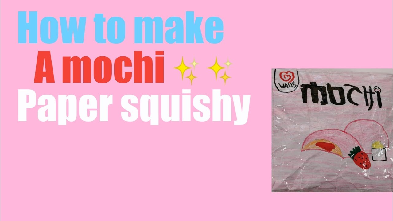 How to make a paper squishy (mochi) - YouTube