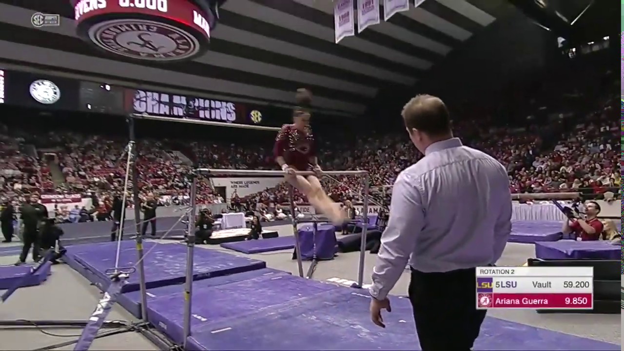 Wynter Childers (Alabama) 2019 Bars vs LSU 9.85 - YouTube