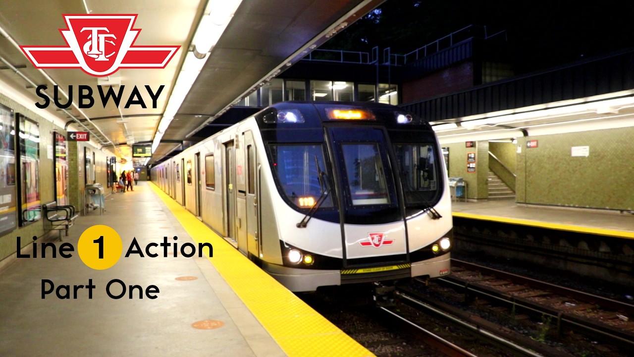 TTC Toronto Subway Line 1 Train Action [ Part 1 ] - YouTube