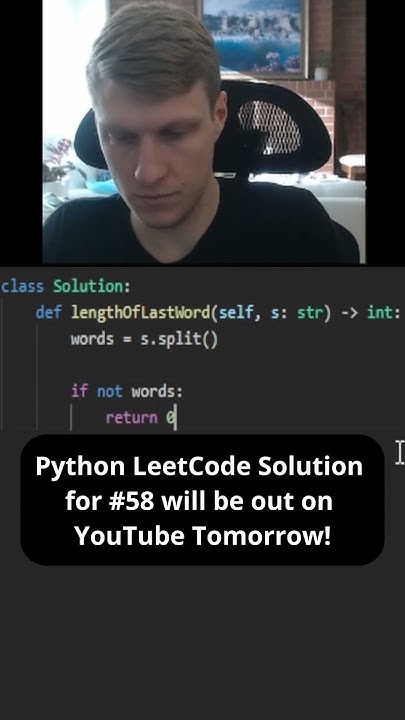 58 Length Of Last Word Python Leetcode Solution Leetcode Coding