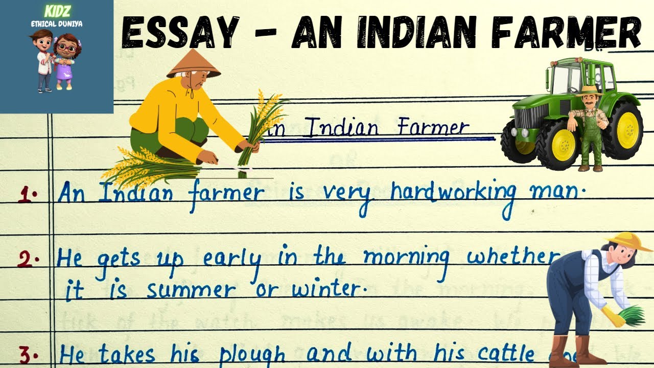 Indian farmer essay writing| The Farmer essay| Essay on farmer life ...