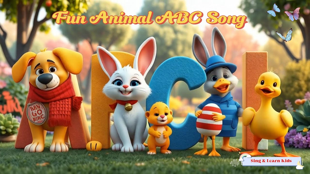 Fun Animal ABC Song for Kids! 🐶🐱 Learn Letters & Animal Sounds | Sing ...