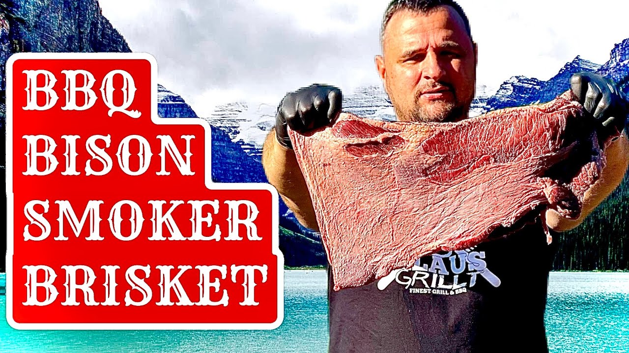 XXL BISON BRISKET vom SMOKER --- Klaus grillt - YouTube