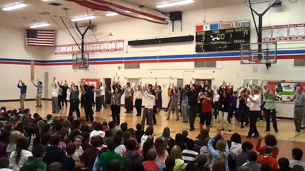Russell Middle School FlashMob - YouTube