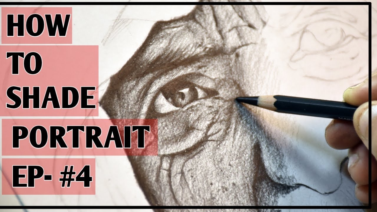 PENCIL SHADING PORTRAIT | PORTRAIT FOR BEGINNERS | HOW TO SHADE A ...