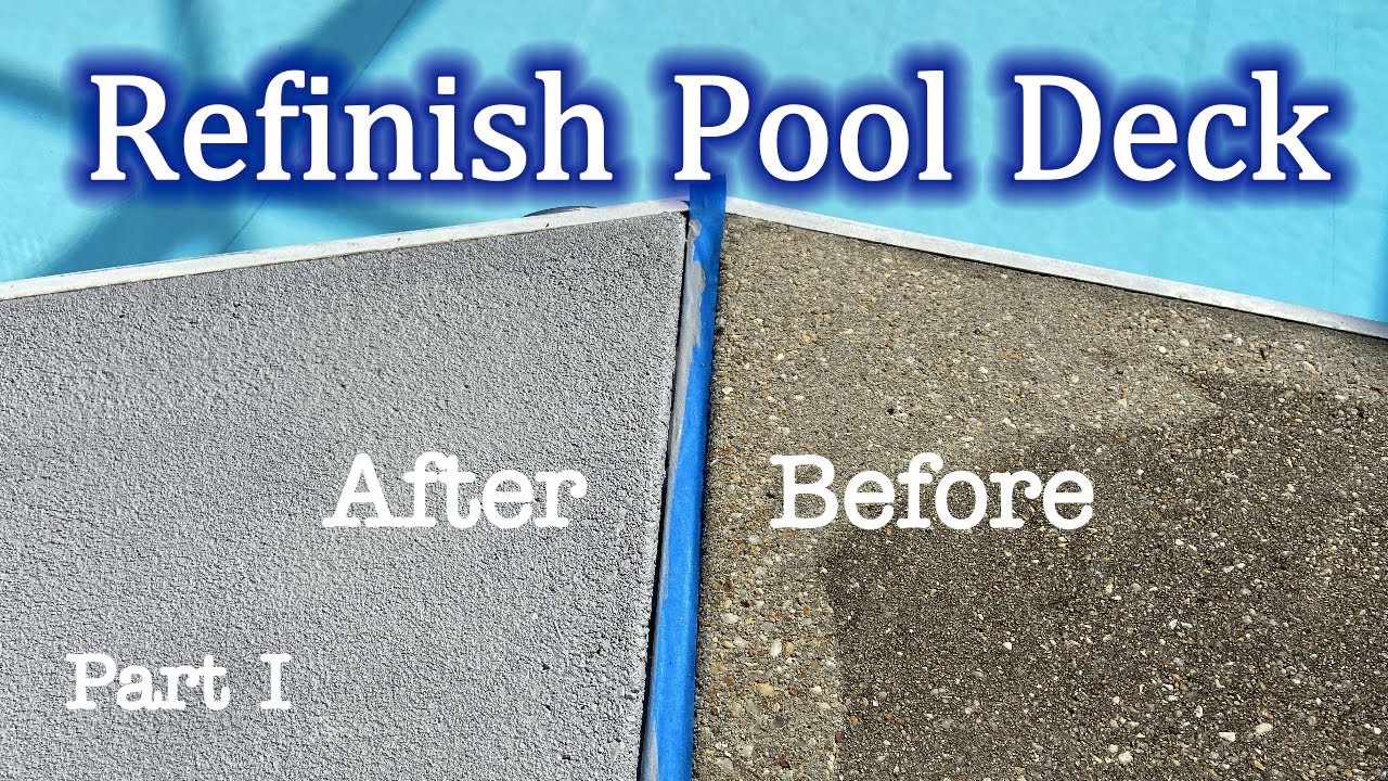 Concrete Pool Deck Surface Renewal Part I - Patch, Pressure Wash & Etch ...