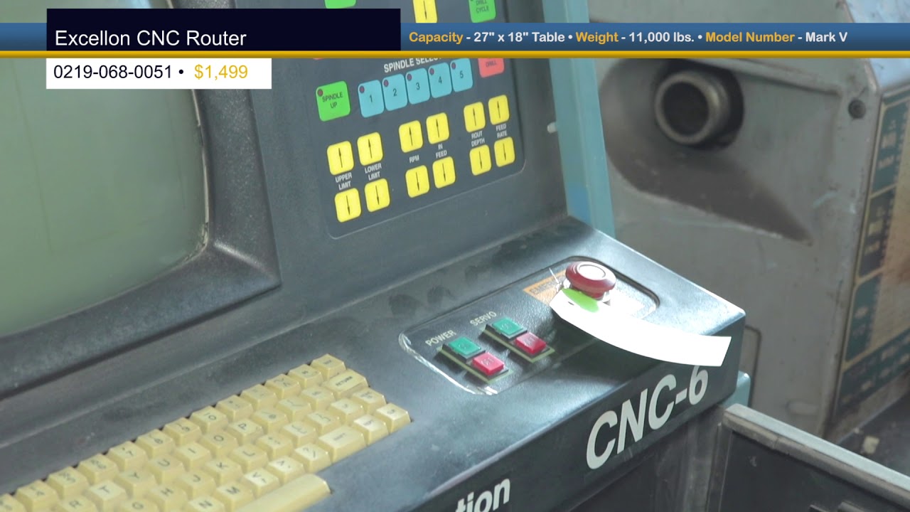 Excellon CNC Router 0219 068 0051 - YouTube