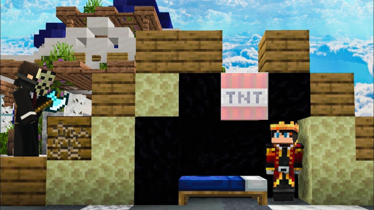 Hiding In Enemies Base | MINECRAFT POCKET EDITION | BEDWARS | - YouTube