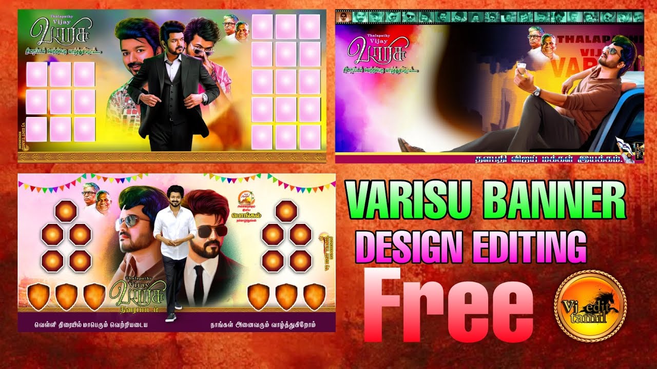 varisu banner editing design group banner design psd - YouTube