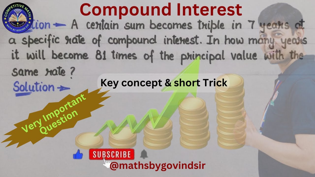 Compound Interest, very Important Numerical-3, @mathsbygovindsir - YouTube