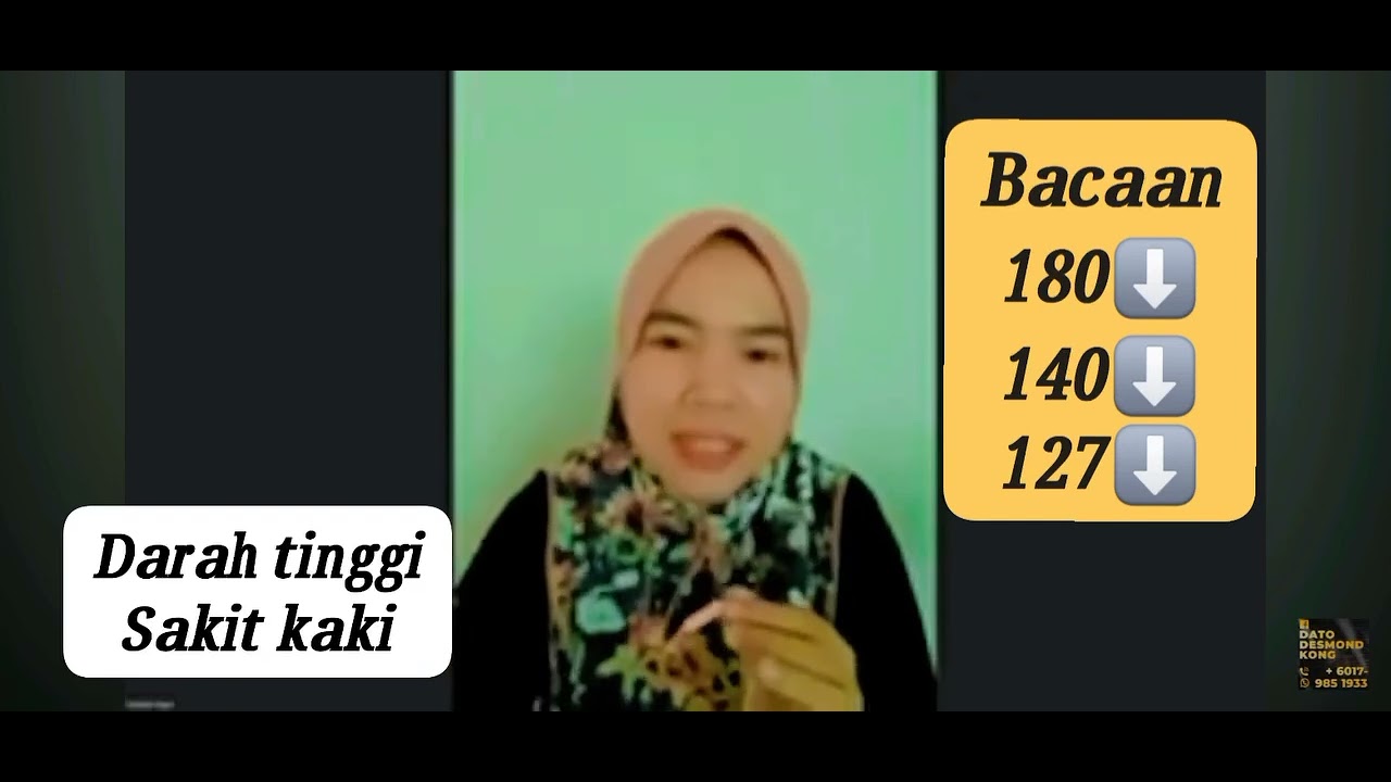 Darah Tinggi & Sakit Lutut (0174303648) - YouTube