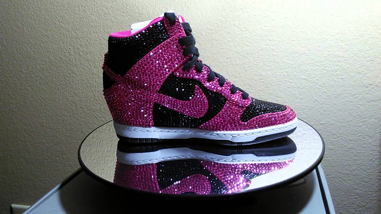 Be Dazzle Nike sky dunk - YouTube