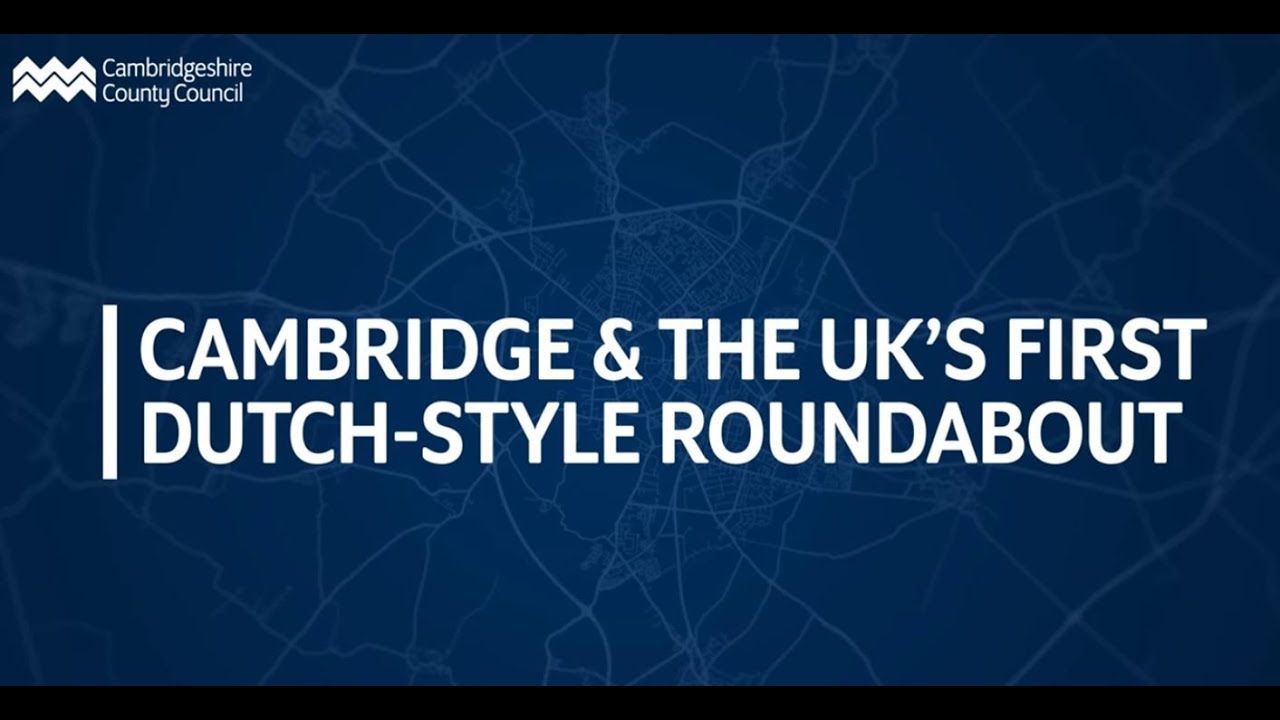 Fendon Road and Queen Edith's Way - Dutch-style Roundabout - YouTube