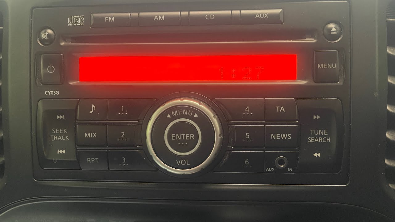 Nissan Clock Settings in the Radio - YouTube
