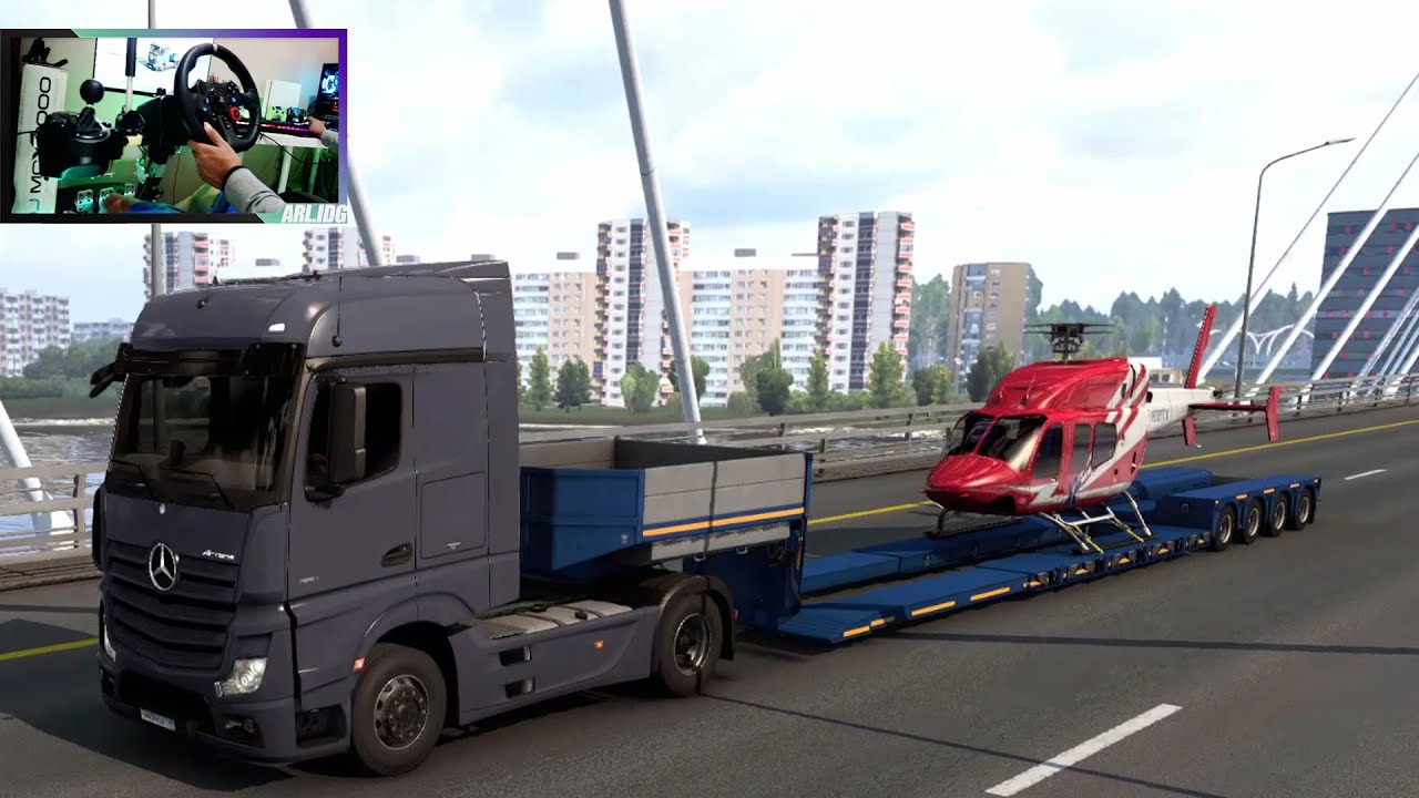 Euro truck simulator 2 v1.4 transport helicopter | Logitech g29 ...