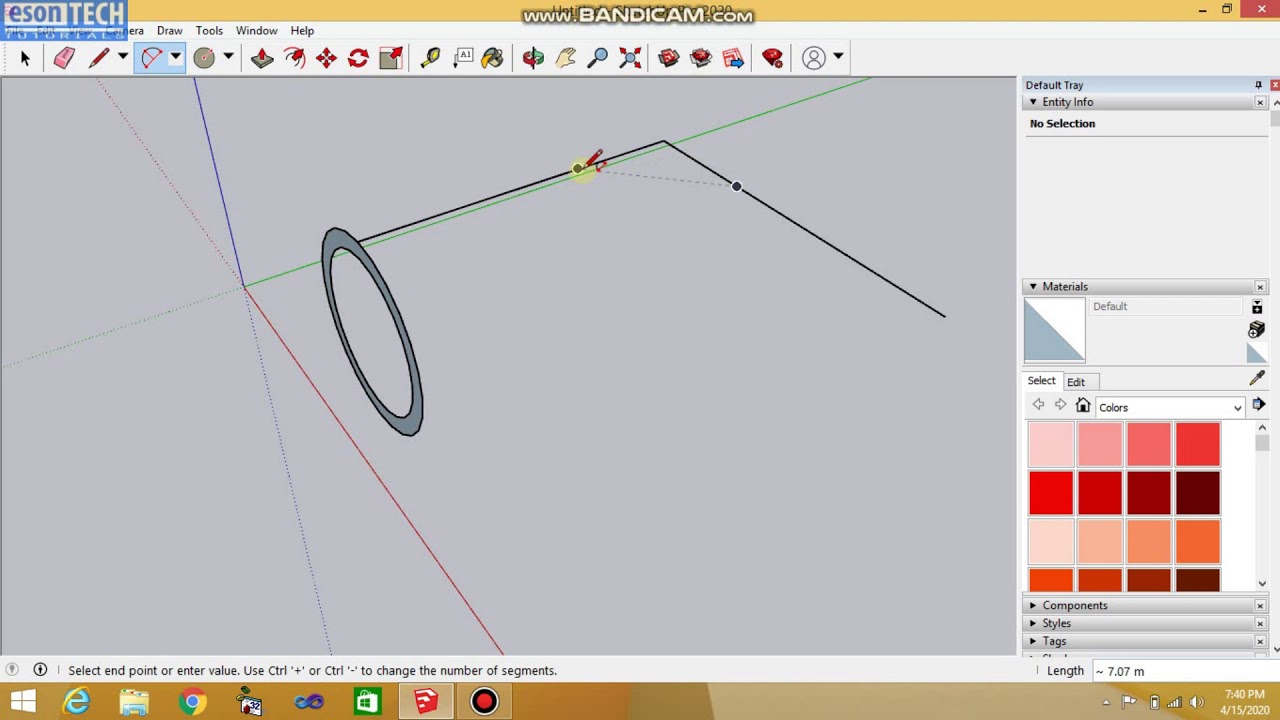 Elbow pipe in sketchup - YouTube