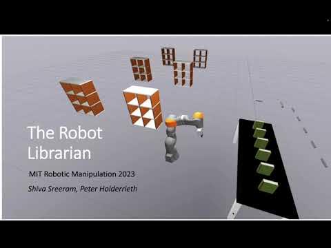 Robot Librarian: Robotic Manipulation in a Library - YouTube