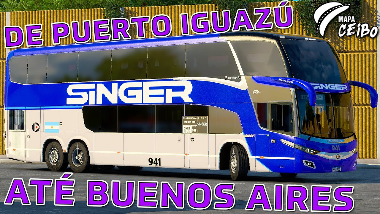 [1.42]EXPRESO SINGER - PARADISO NEW G7 1800 DD - PUERTO IGUAZU/BUENOS ...
