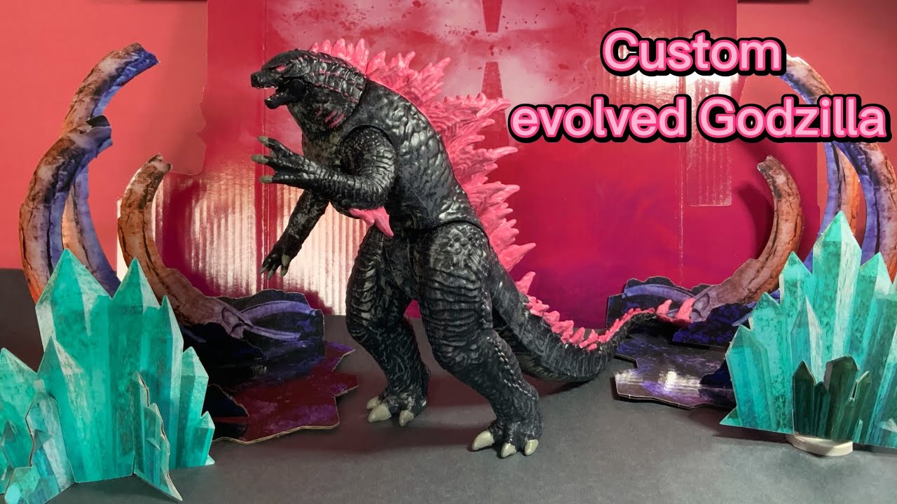 Custom evolved Godzilla repaint - YouTube