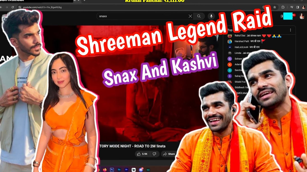 Shreeman Legend Raid Snax Gaming And Kashvi 😂 || #snaxgaming #kashplys ...