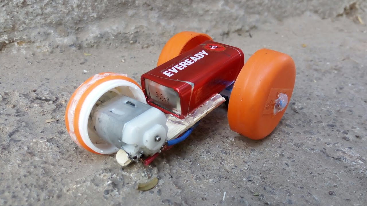 Wow! Superfast Diy Mini Car Built using Mini Gear and 9v DC motor By ...