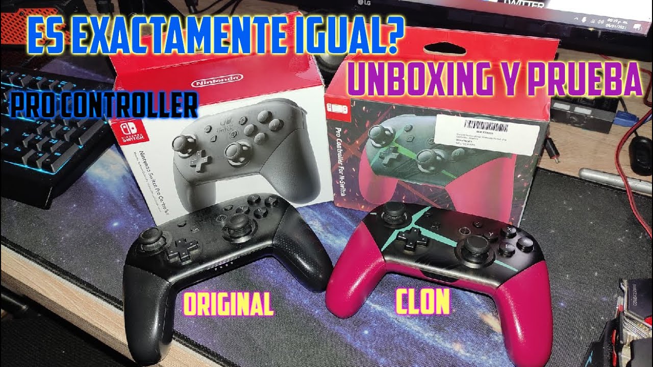 Es Exactamente Igual Al Original? Pro Controller Clon De Nintendo ...