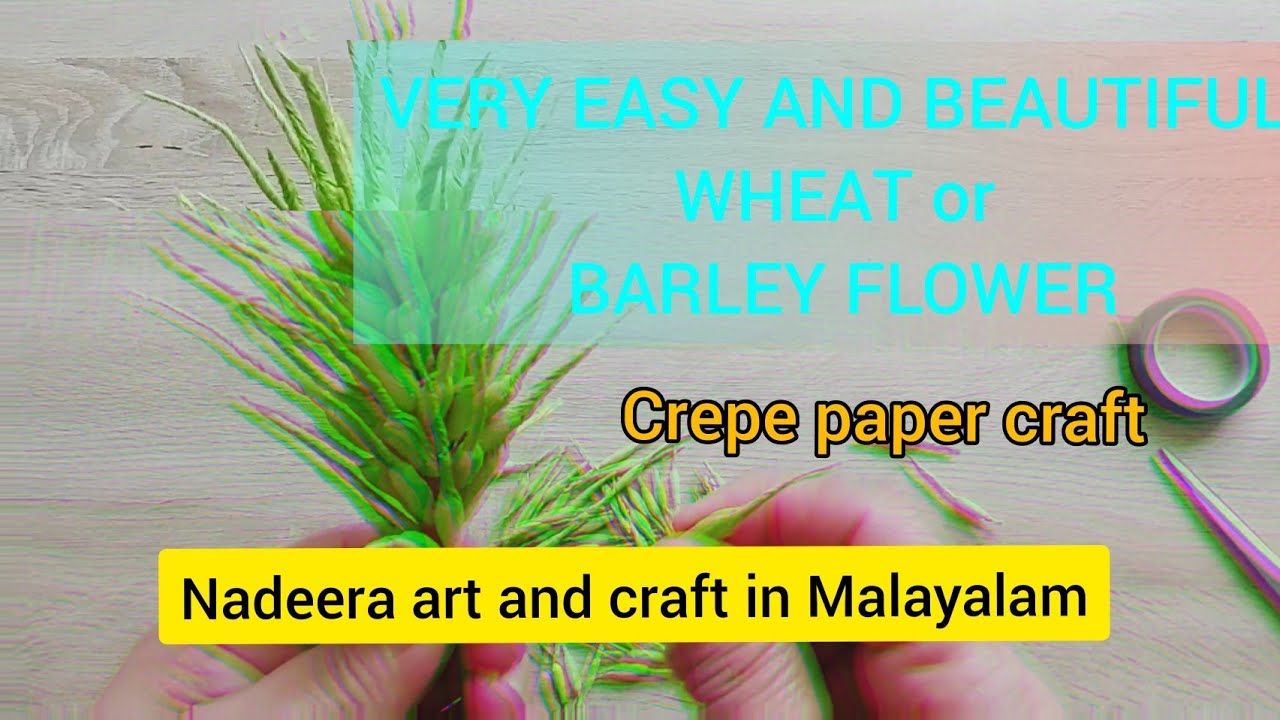 VERY EASY AND BEAUTIFUL BARLEY FLOWER MAKING. - YouTube