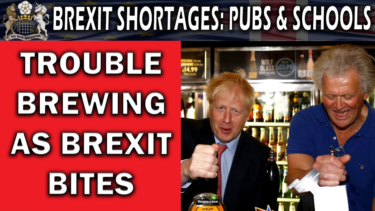 Brexit Shortages Hitting Schools and Pubs Next - YouTube