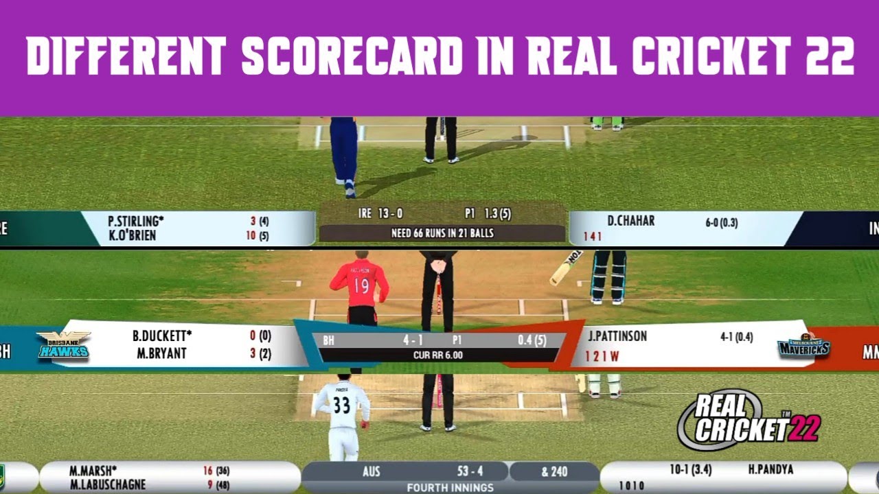 Different Scorecard in Real Cricket 22 || Real Cricket 22 Gameplay || # ...