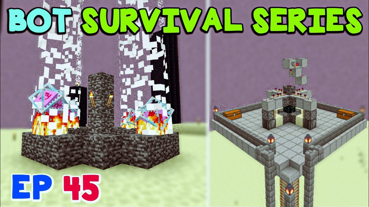 Respawn Ender Dragon 🐉| Making A Sand Duper On New End City Gate | BOT ...