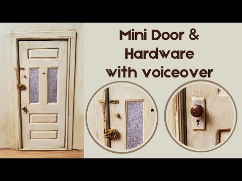 EASY How to Make a Miniature Door, Lock & Knob 1:12