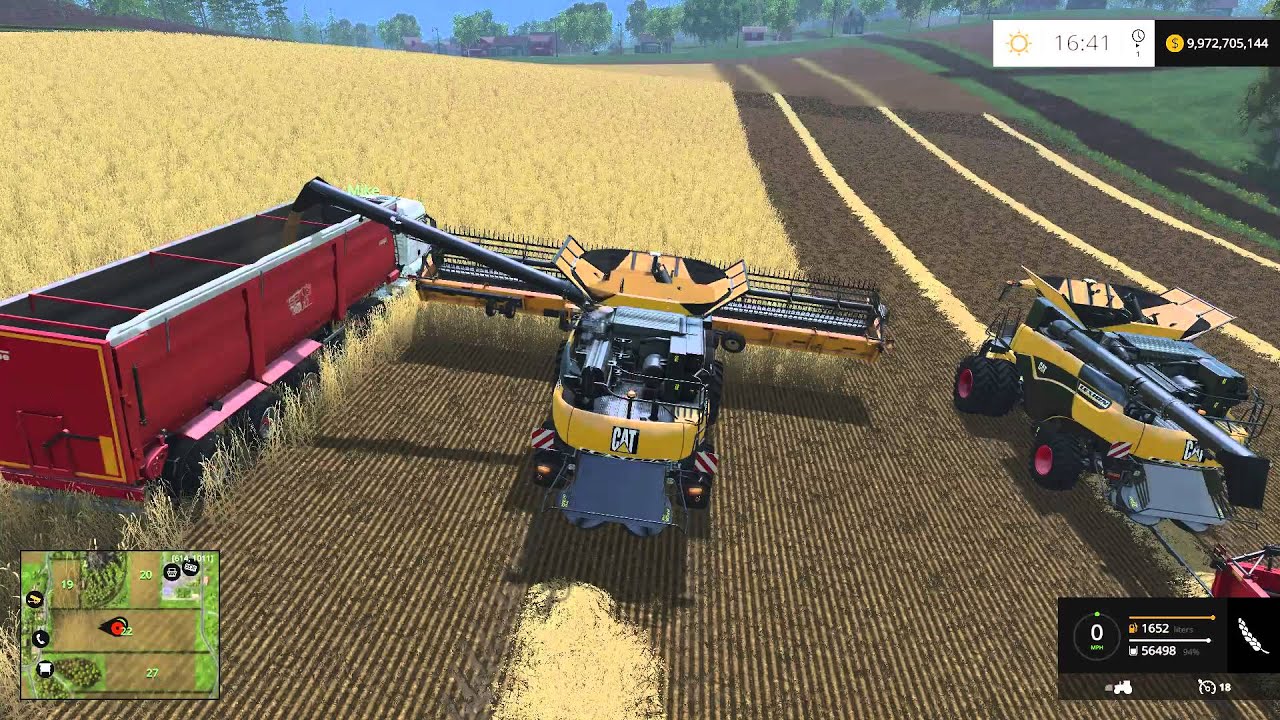 Farming Simulator 15 PC Mod Showcase: Caterpillar Combines - YouTube