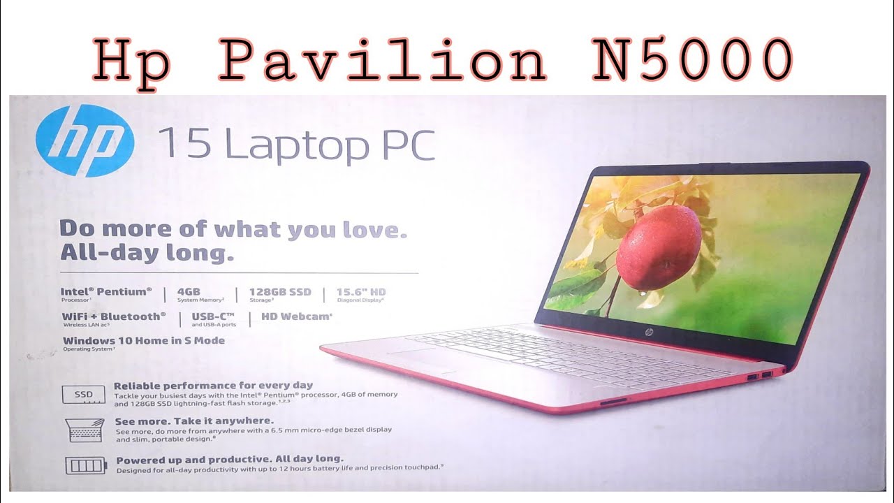 Unboxing Newest Hp Pavilion Intel Pentium Silver N5000 - YouTube