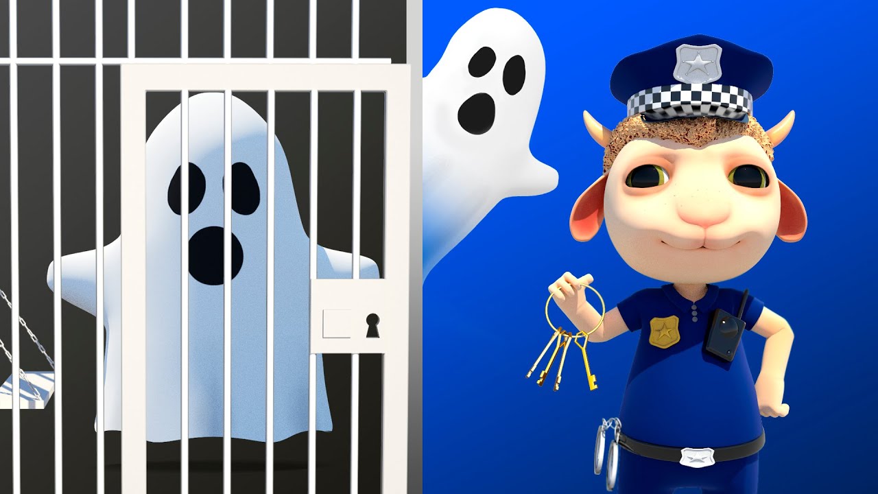 A Policeman caught a Ghost | 3D Cartoon for Kids | Dolly and Friends ...