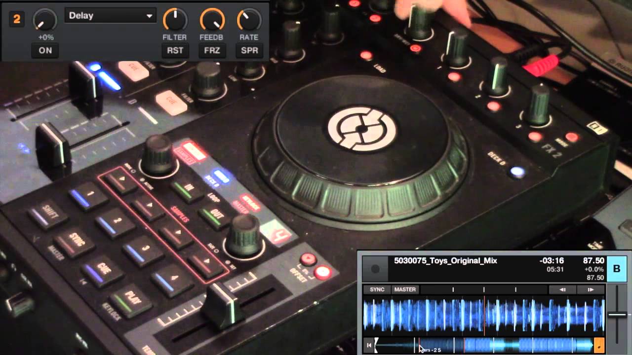 How to use Traktor Effects to Slow Down a Track - Delay - YouTube
