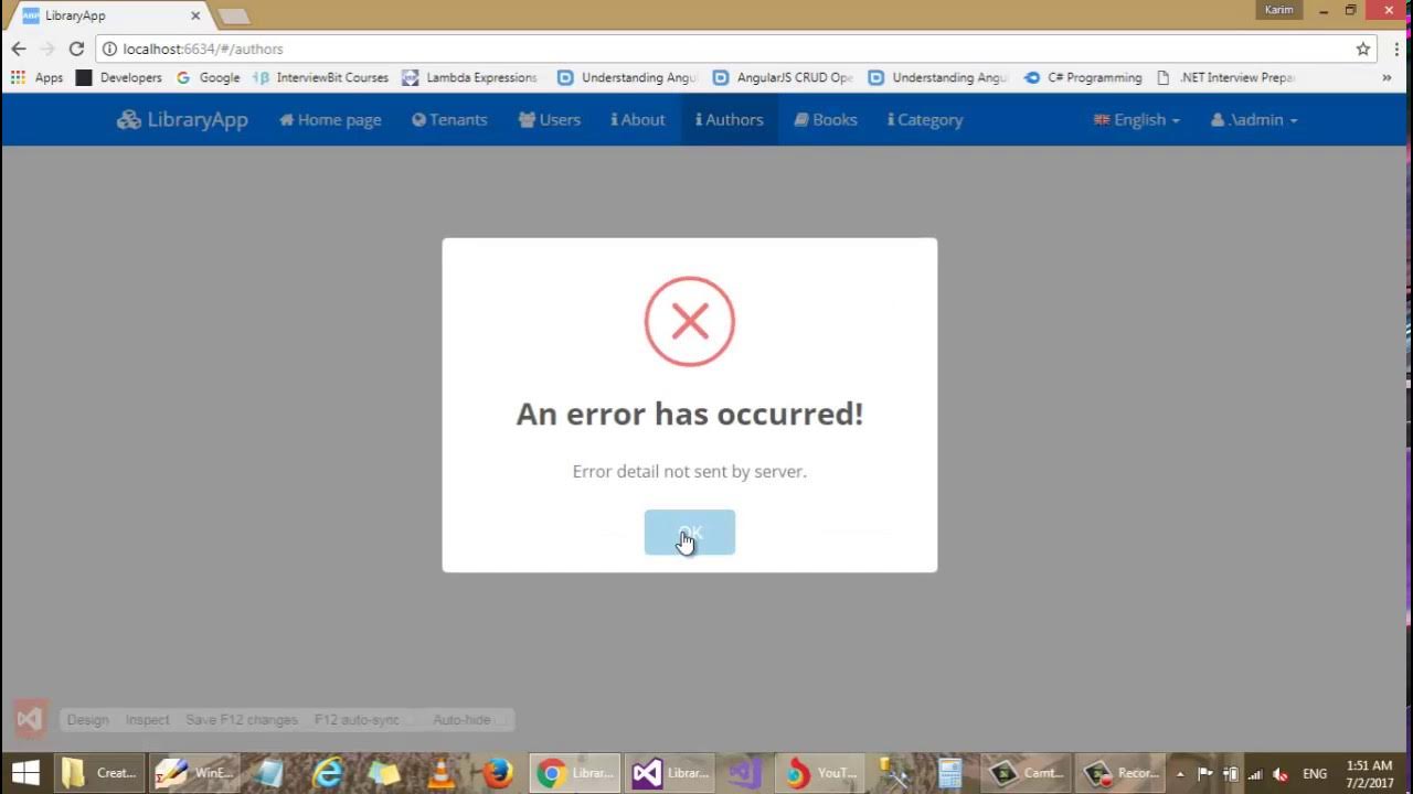 Creating Asp.Net Project using Boilerplate(Front-end)(Create Get Function)(part 7) - YouTube