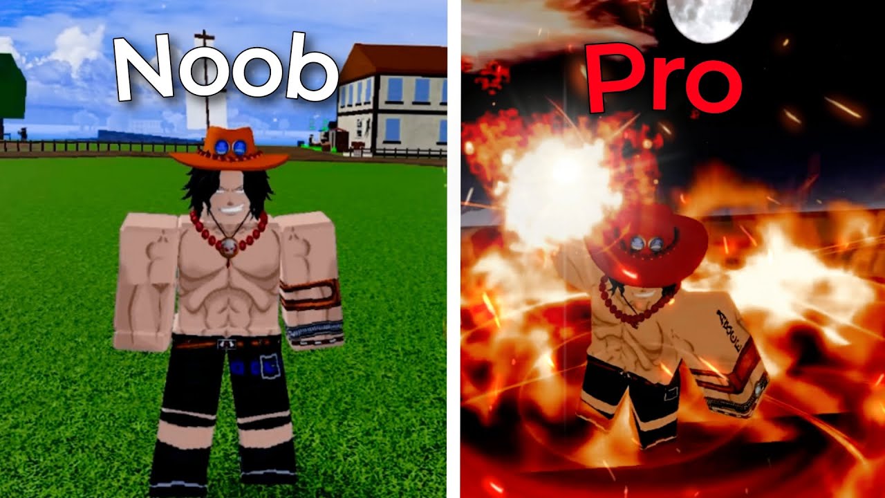 Noob to pro with Ace(Flame) Fruit [level 1-700] - YouTube