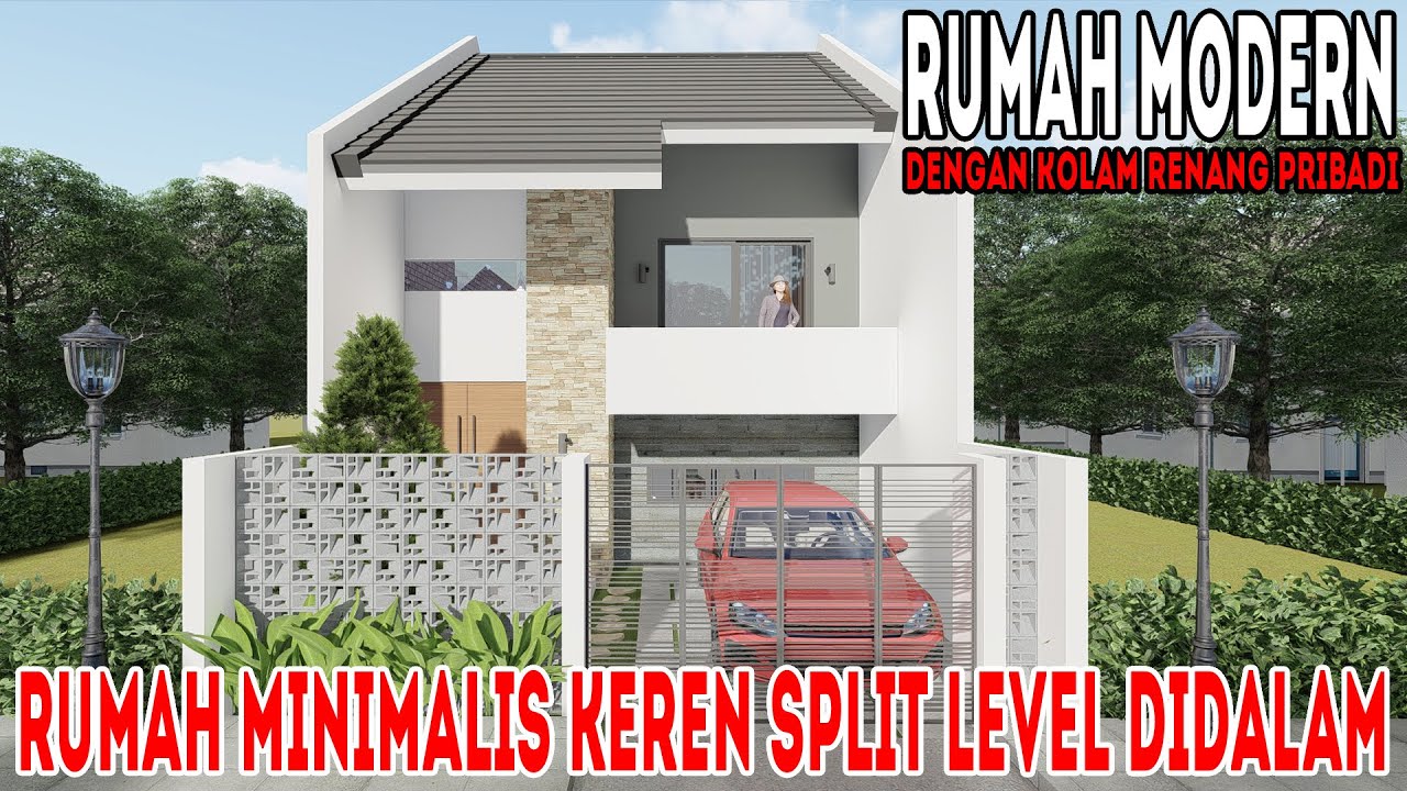 Desain rumah minimalis split level ini membuat banyak orang ingin ...