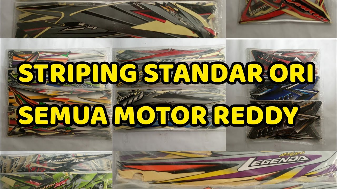 striping standar ori motor - YouTube