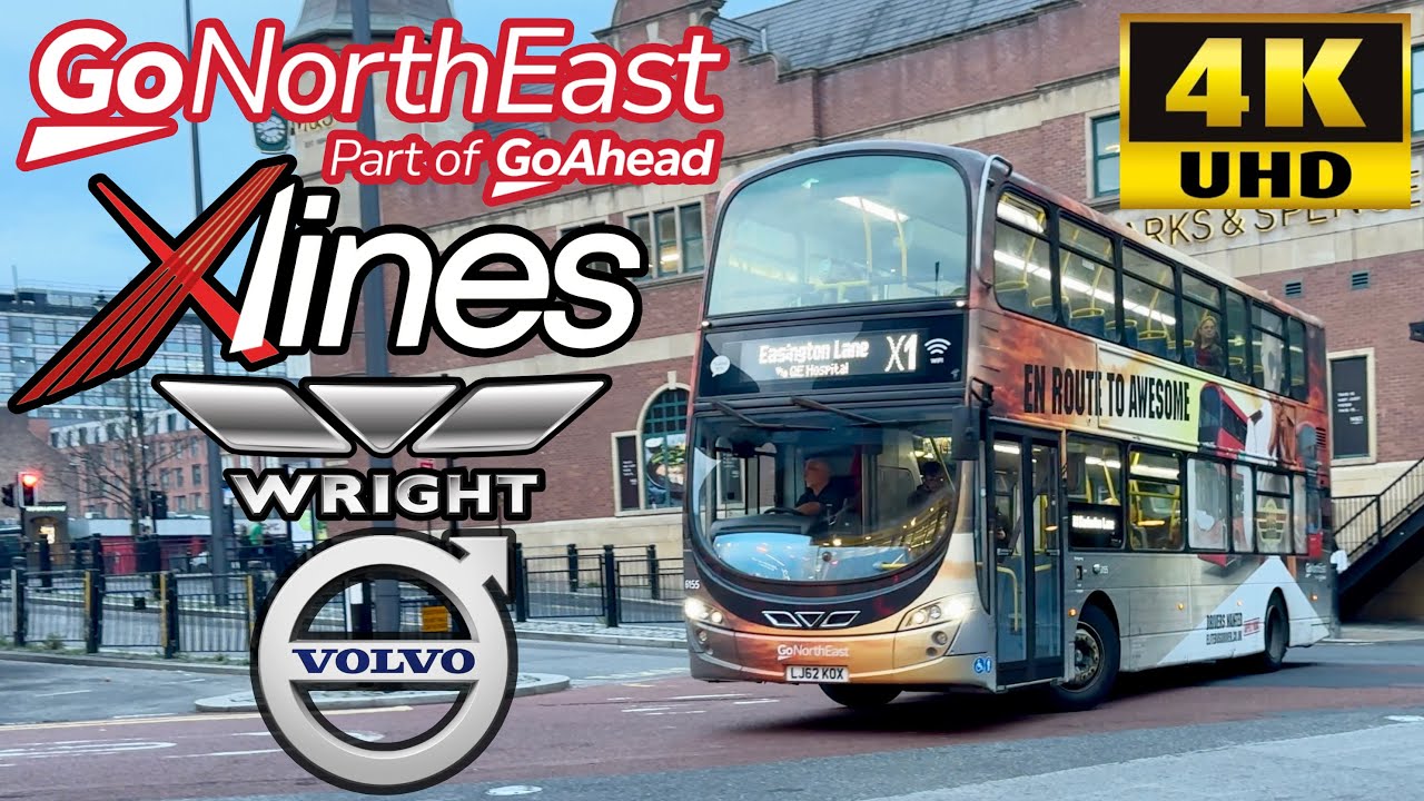 [Go North East Bus: Xlines X1 Newcastle to Peterlee via Washington ...