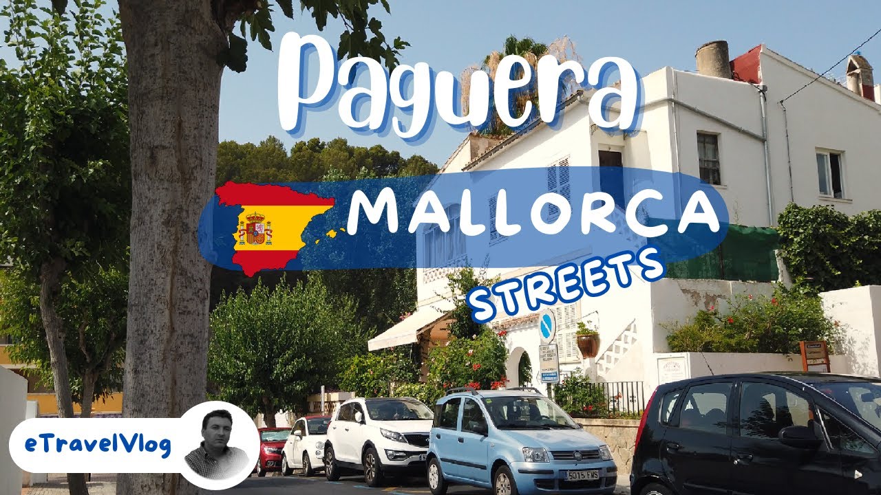 Mallorca Street walk | Paguera Spain | Walking around the streets in ...