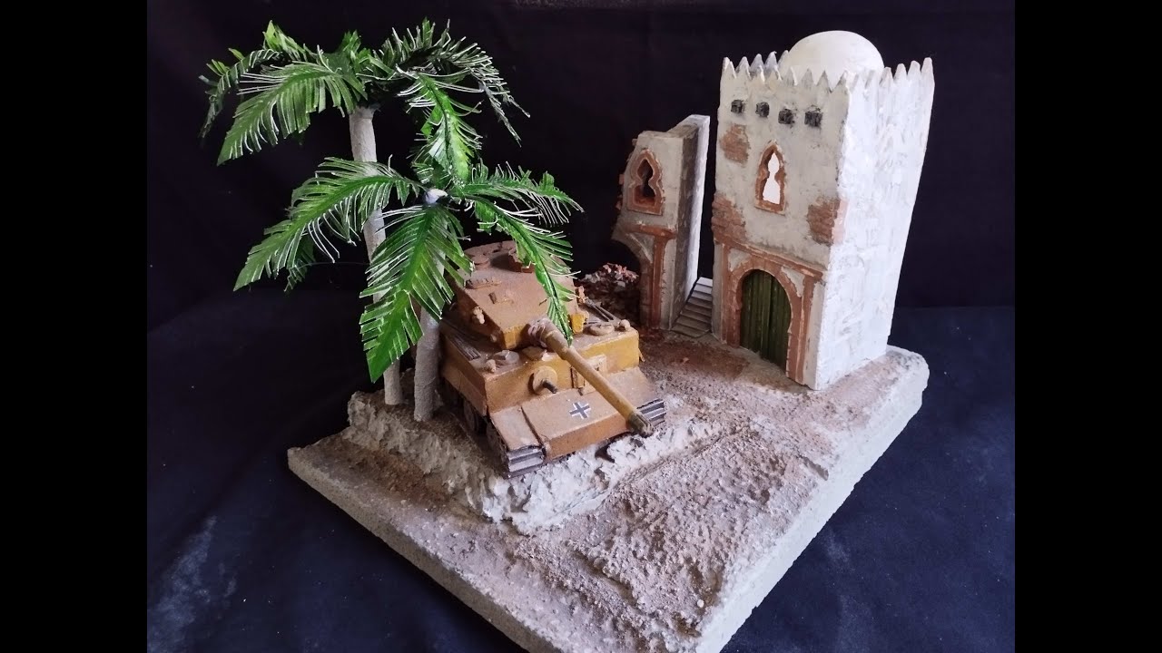 North African house diorama 1/35. Step by step guide - YouTube